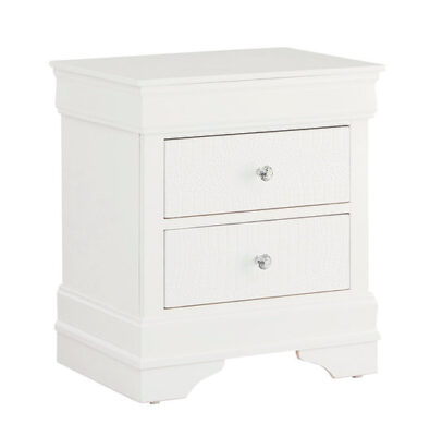 Pompei Grey/White NightStand - Dani's Furniture Store